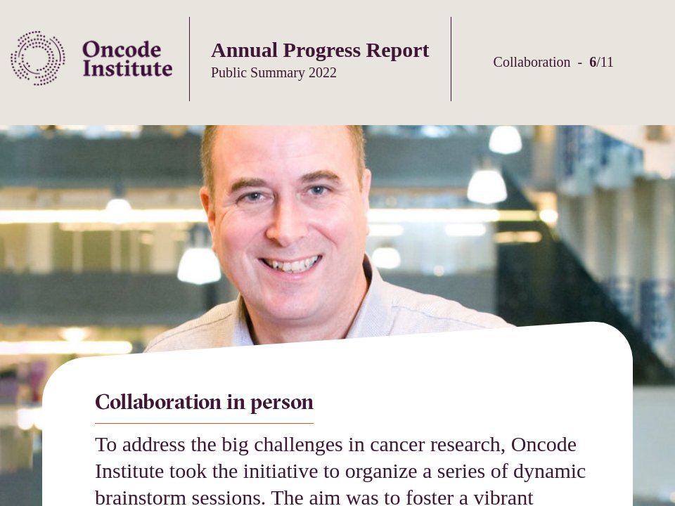Collaboration in person - Annual Progress Report 2022